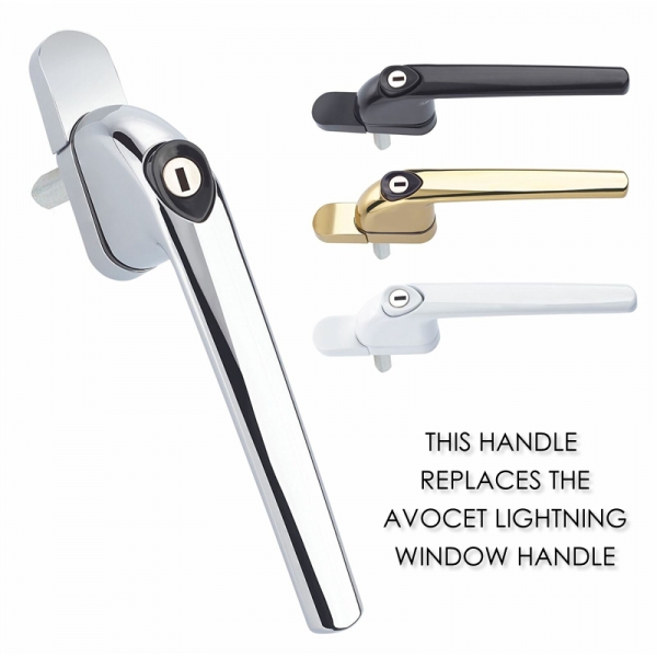 Lightning Replacement Window Handle Gold